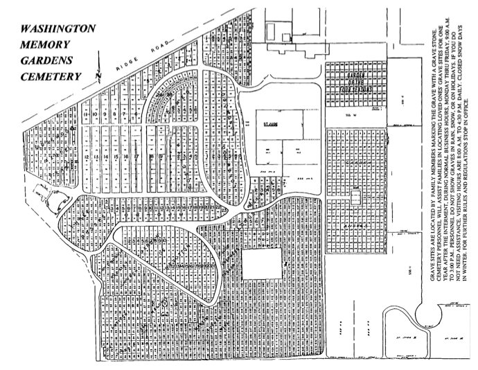 Map of Cemetery